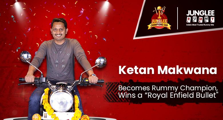 JCC II: Ketan Makwana Becomes Rummy Champion, Wins a Royal Enfield Bullet